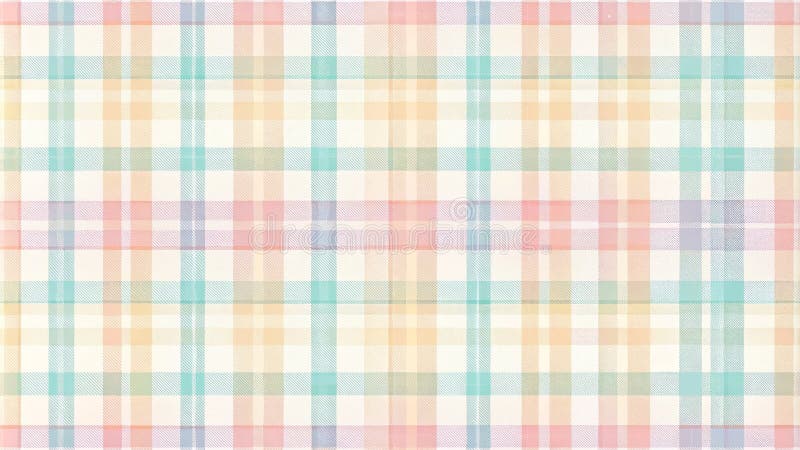 Pastel Plaid Pattern Design Soft Hues and Subtle Textures for Textile ...