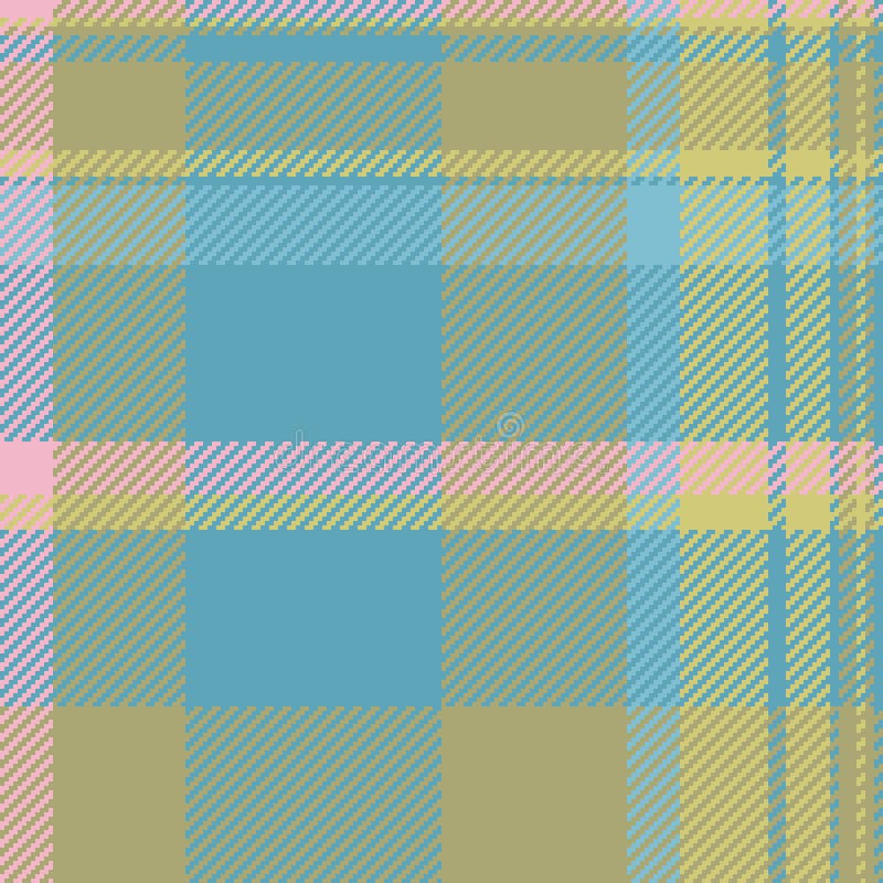Pastel Plaid Pattern, Seamlessly Repeating. Textile Design with a Soft ...