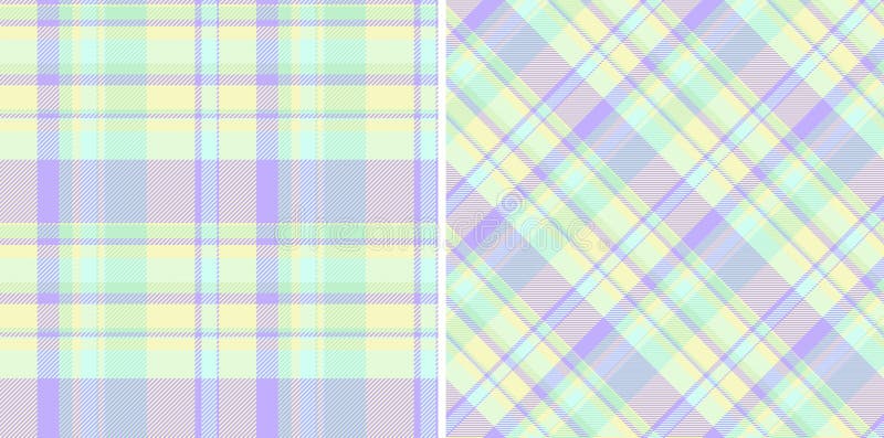 Pastel Plaid Patterns Offer a Gentle, Soft Aesthetic. Ideal for Textile ...