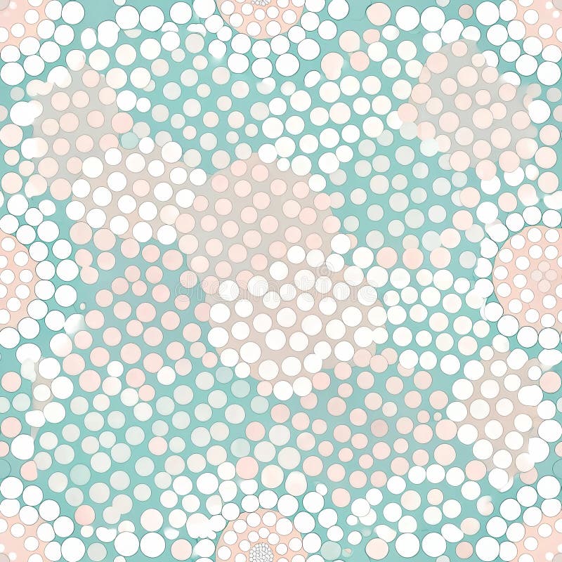 Pastel Polka Dot Pattern in Abstract Geometric Design Stock Image ...