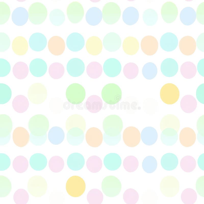 Pastel Polka Dot Seamless Pattern Background Stock Image - Image of ...