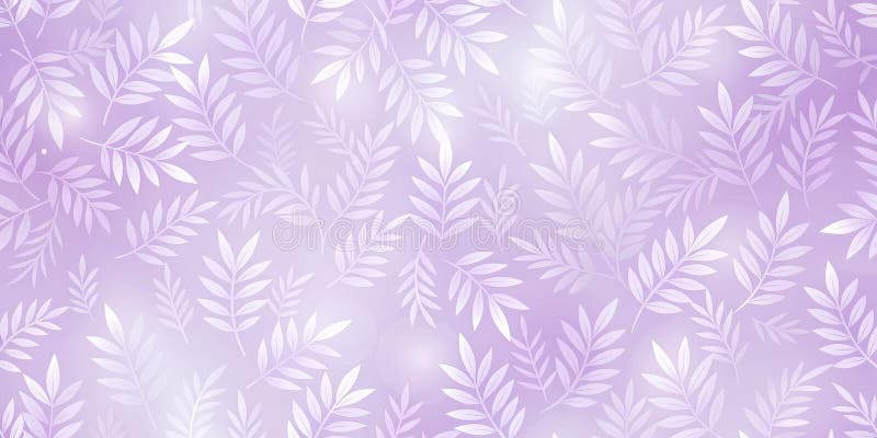 Pastel Purple Leaf Background, Pattern, Floral, Design, Illustration ...