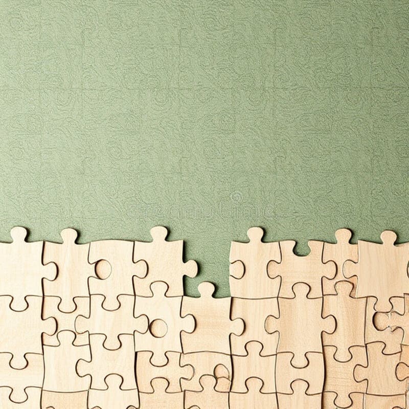 Pastel Puzzle Pieces Background Stock Illustration - Illustration of ...