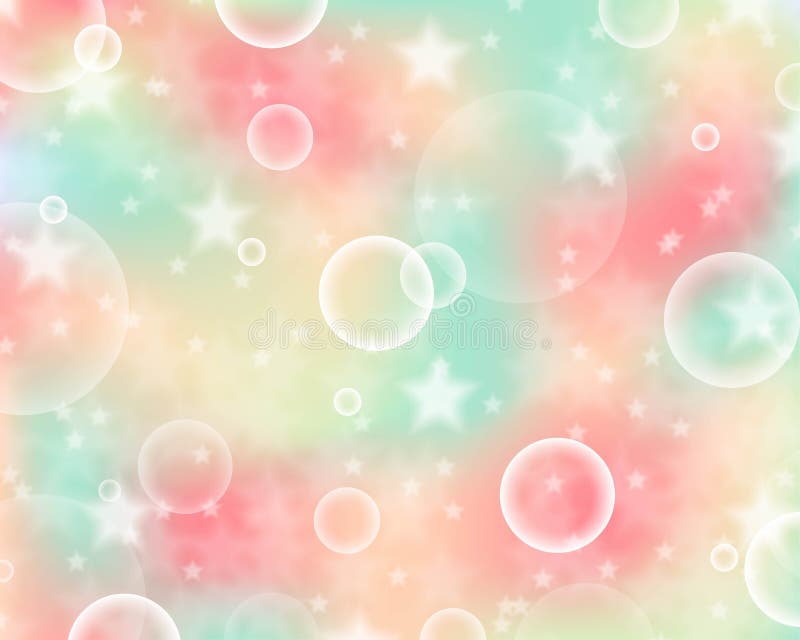 Rainbow Bubble Border stock illustration. Illustration of backdrop ...