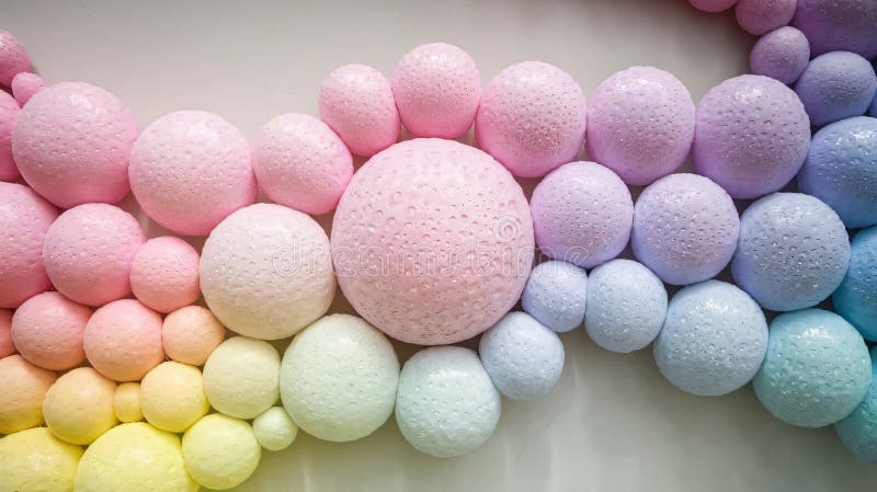 Pastel Rainbow Bubble Texture Background, Abstract High Quality Image ...