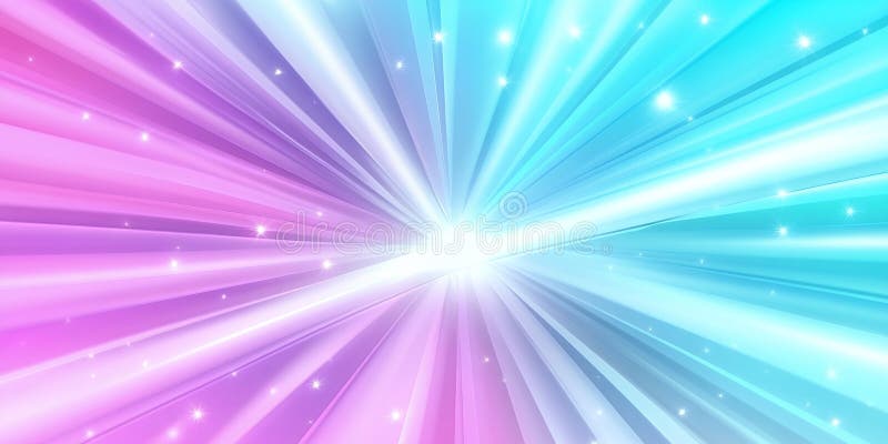 Pastel Rainbow Burst Background Bright Shiny Light Rays Stock ...