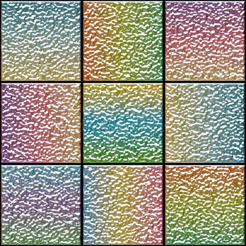 Pastel Rainbow Chrome Tiles Stock Illustration - Illustration of silver ...