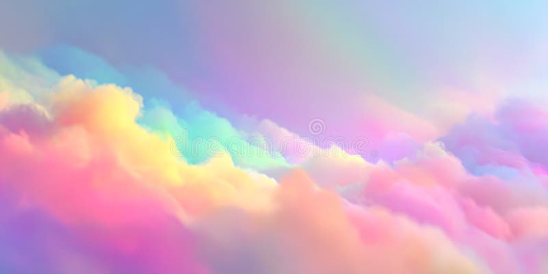Pastel Sky: Dreamy Cloud Backgrounds Stock Illustration - Illustration ...
