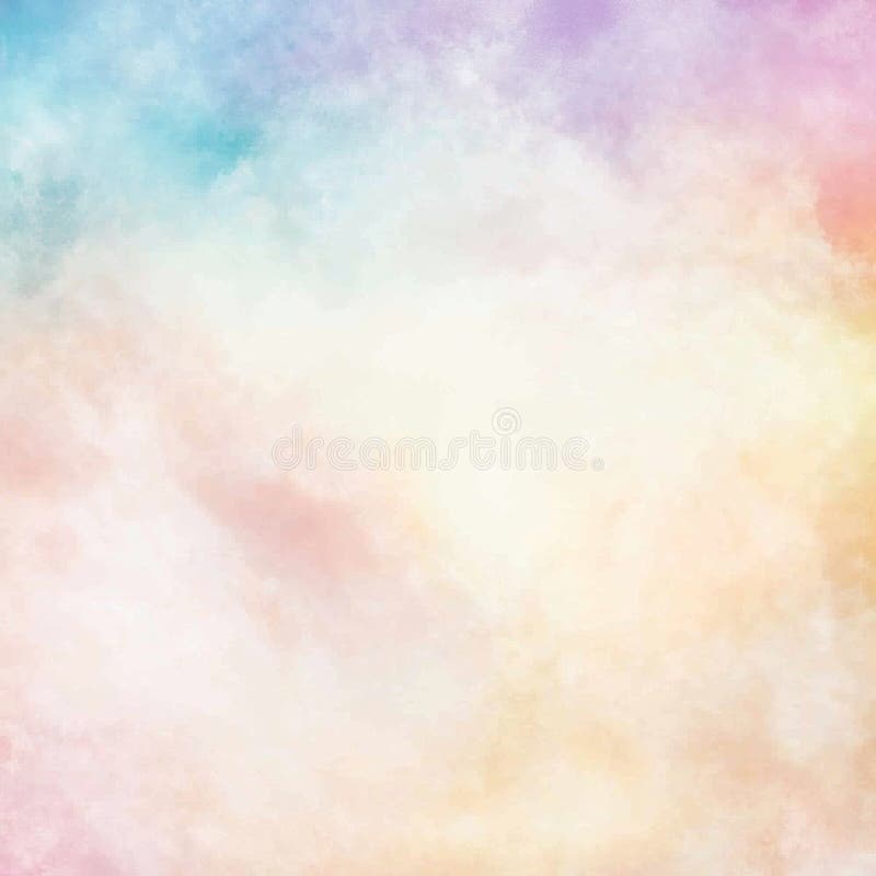 Pastel Rainbow Clouds Soft Multicolor Background for Calm and Serene ...