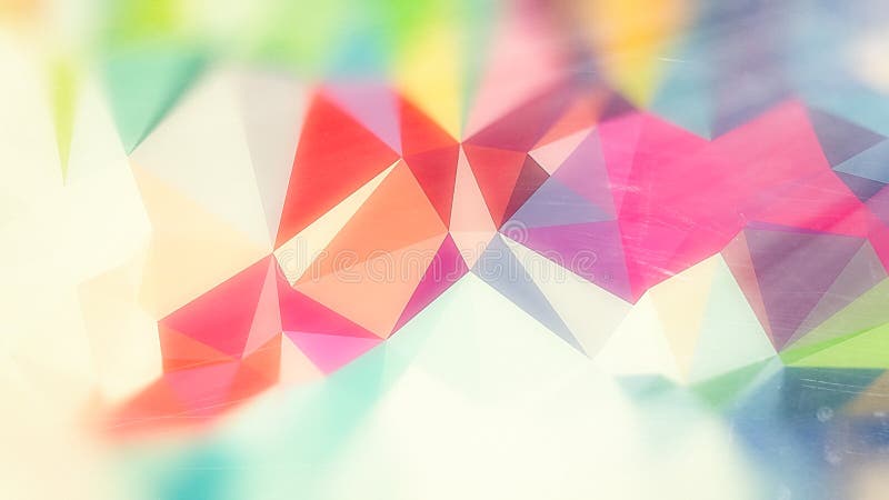 Pastel Rainbow Distressed Polygon Pattern Background Stock Image ...