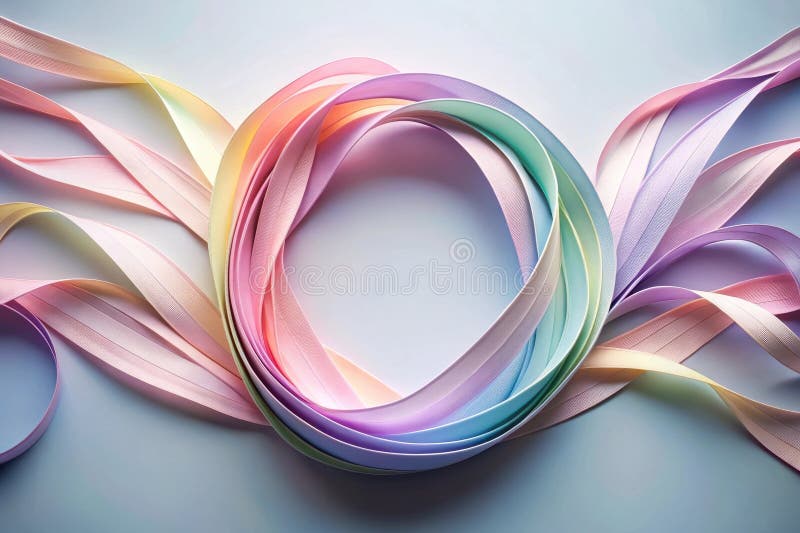 Rainbow Fabric Ribbons Stock Illustrations – 498 Rainbow Fabric Ribbons ...