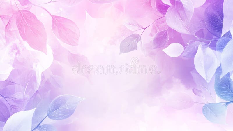 Pastel Rainbow Floral Frame with Watercolor for Design Projects Stock ...