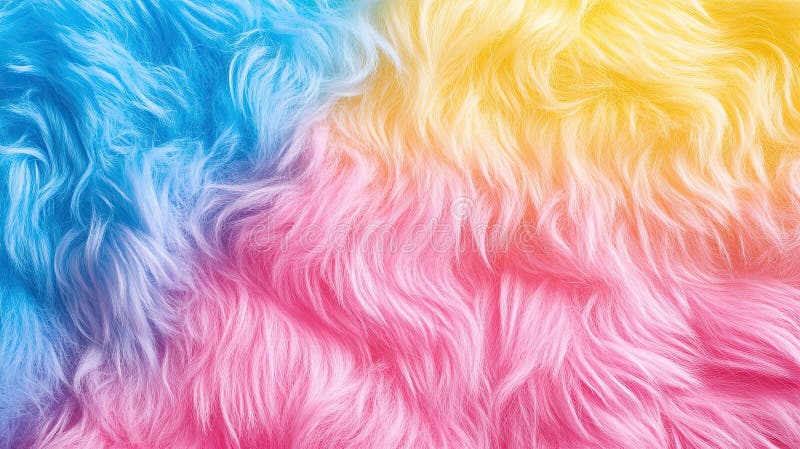 Pastel Rainbow Fur Texture stock image. Image of fluffy - 349040275
