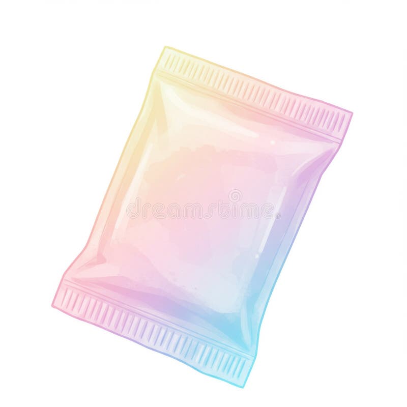 Pastel Rainbow Gradient Packaging Design Stock Illustration ...