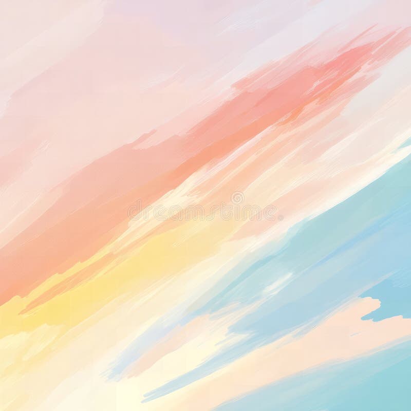 Pastel Rainbow Hues Abstract Background Design Soft Color Strokes Stock ...