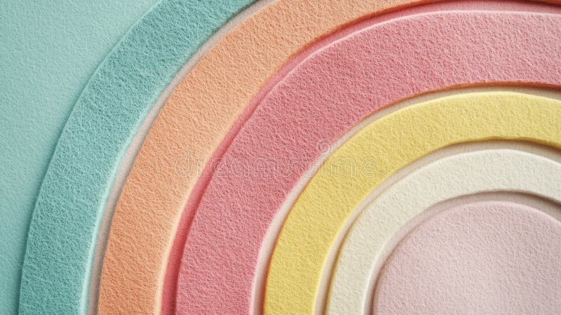 Pastel Rainbow with Neutral Arcs in a Clean Minimal Design Featuring a ...