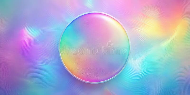 Pastel Rainbow Oval Frame on Abstract Wavy Background, Perfect for ...