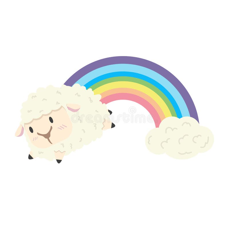 Rainbow Sheep Stock Illustrations – 721 Rainbow Sheep Stock ...