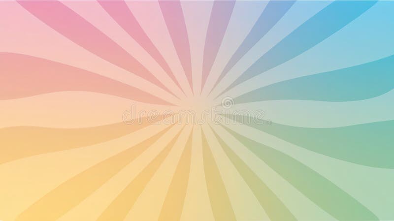 Pastel Rainbow Sunburst Background, Vibrant Radial Good Resolution ...