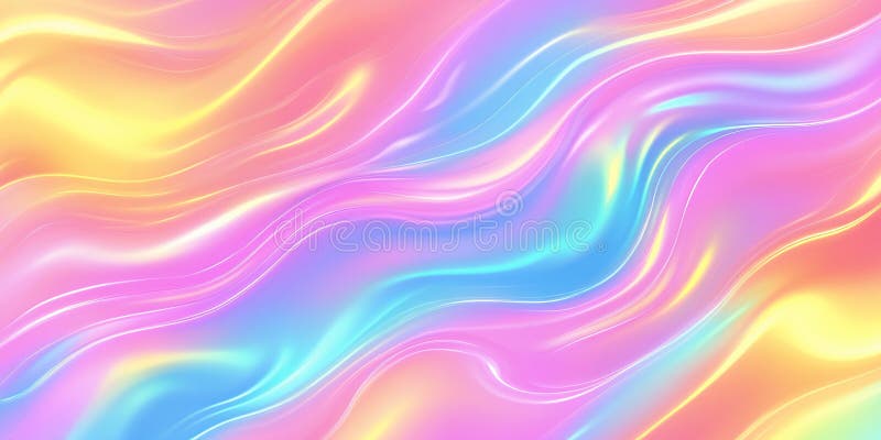 Pastel Rainbow Swirls Abstract Background Texture Stock Illustration ...