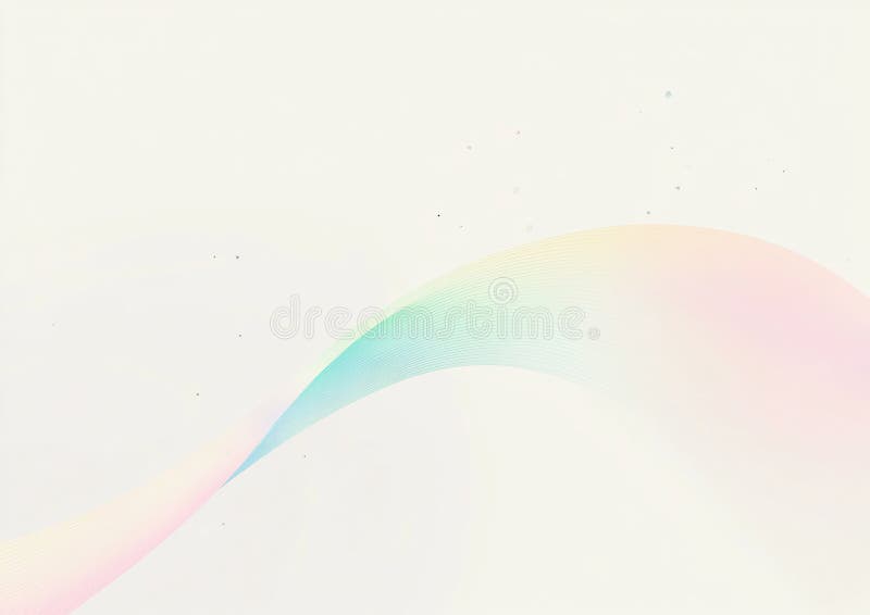 Pastel Rainbow Wave Abstract Background Design High Quality Image Stock ...
