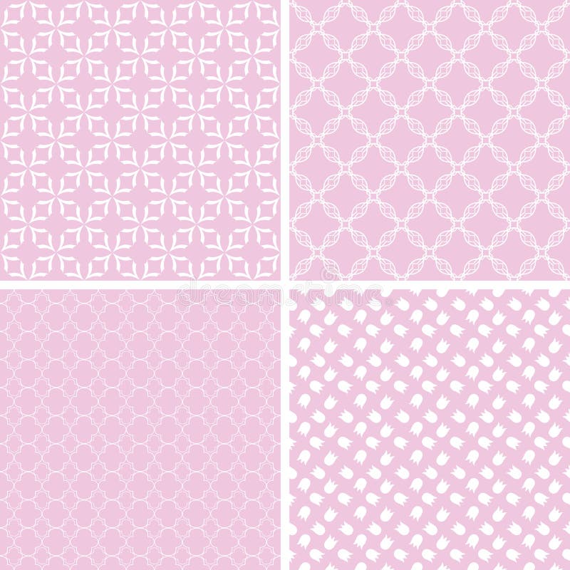 4 Pastel Retro Different Seamless Patterns Tiling. Stock Illustration ... 4 Pastel Retro Different Seamless Patterns Tiling. Stock Illustration ...