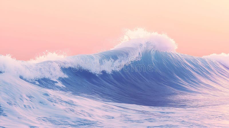Pastel sea and waves stock image. Image of pink, futuristic - 383441351