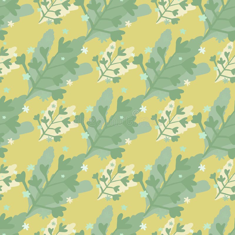 Seamless Naive Floral Vector Repeat Background Stock Vector ...