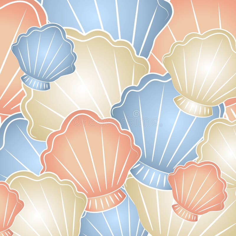 Pastel Seashells Background Stock Photo - Image of pastels, artsy: 2887384