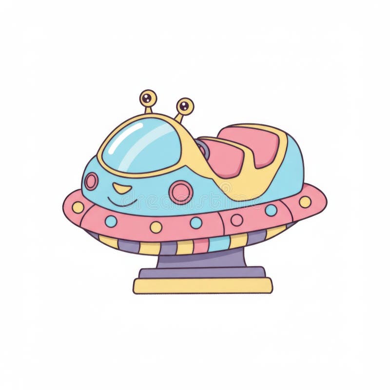 Spaceship Carousel Ride Stock Illustrations – 15 Spaceship Carousel ...