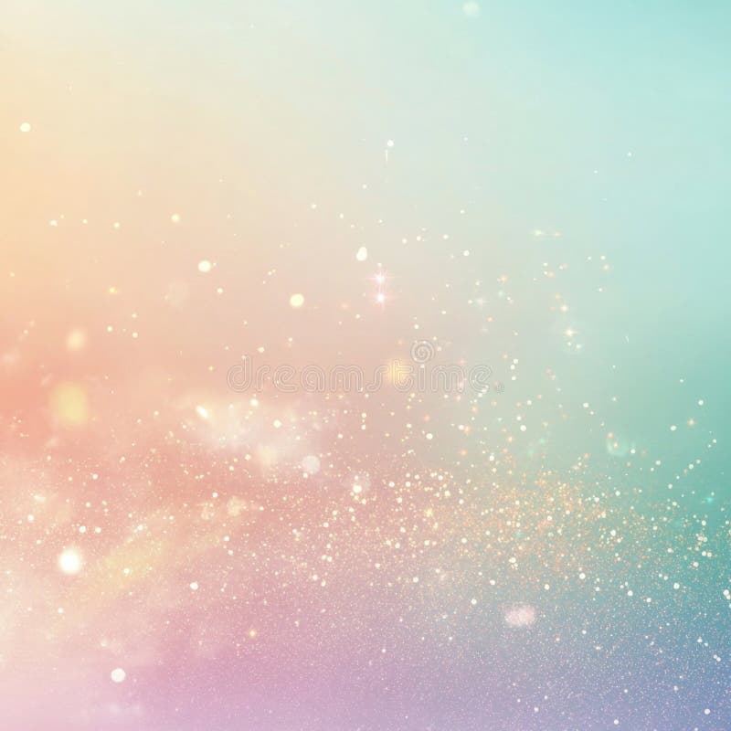 Pastel Sparkle Dreamscape with Soft Glittering Light Effects Stock ...