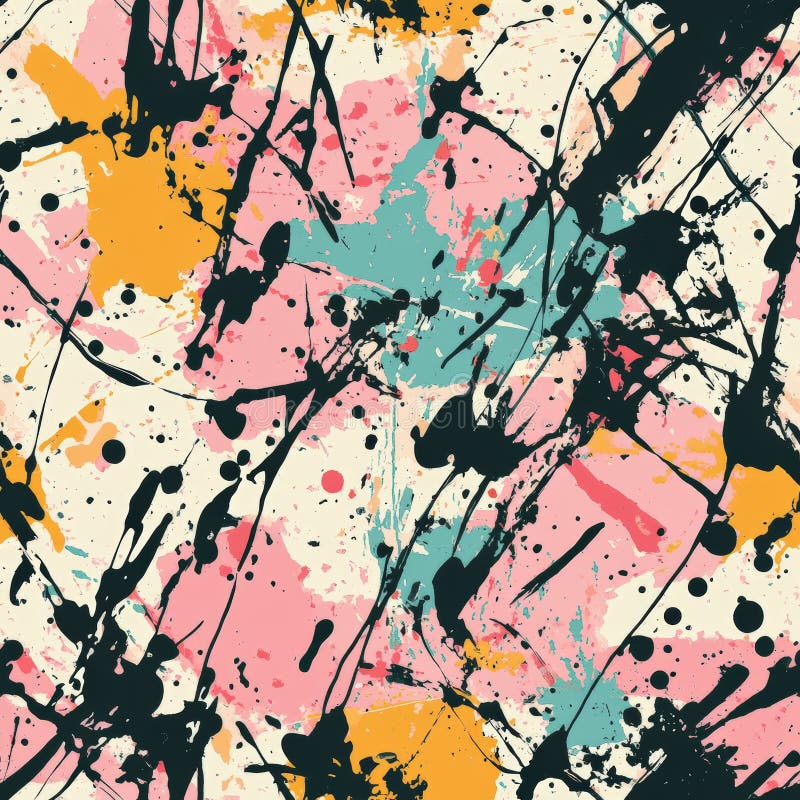 Pastel Splatter Pattern on Light Background Stock Image - Image of ...