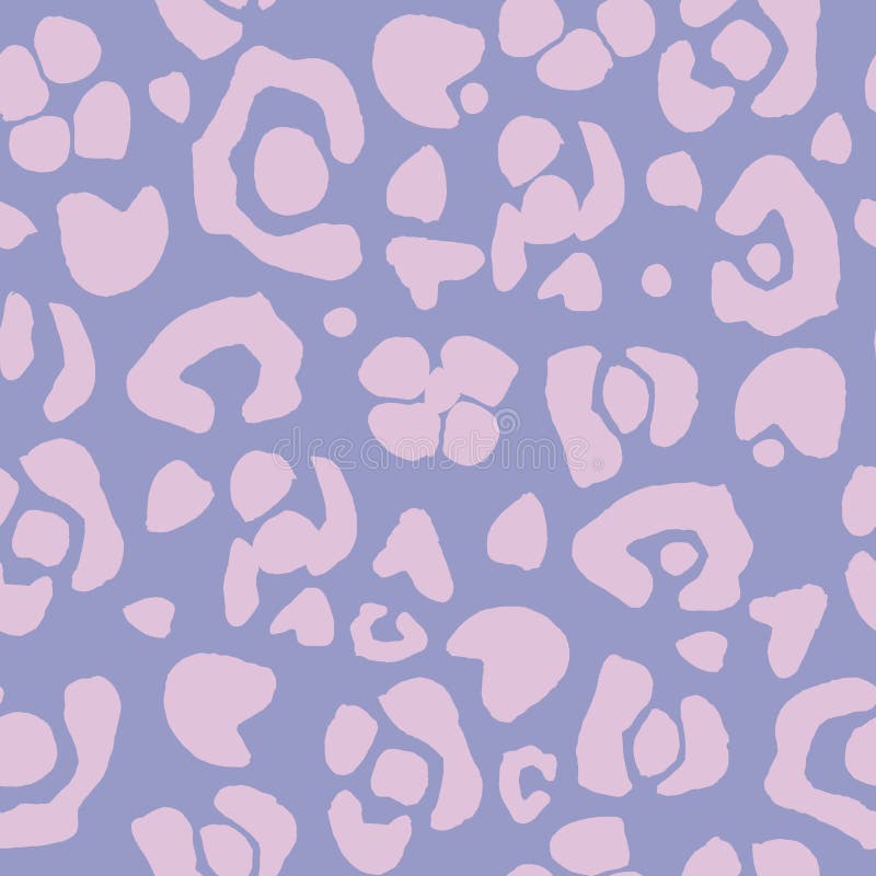 Pastel Spots Leopard Blue Powdery Seamless Pattern Stock Image - Image ...