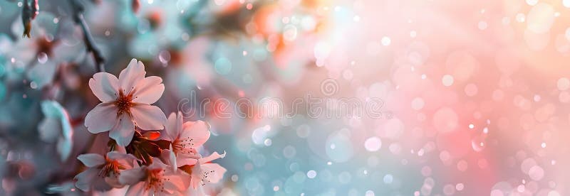 Pastel Spring Blossom Background for Easter Stock Illustration ...