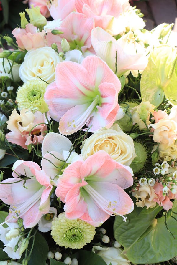 Pastel spring flowers stock photo. Image of arrangement - 177817600