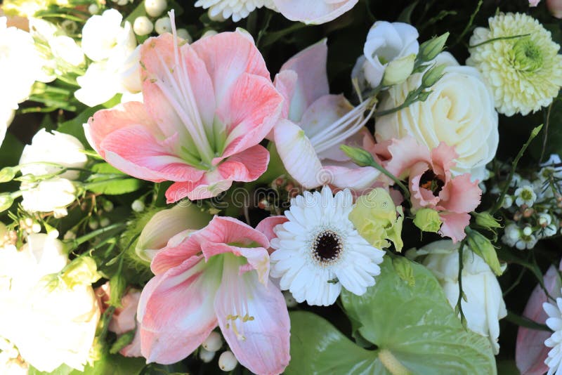 Pastel spring flowers stock photo. Image of white, bouquet - 182029004