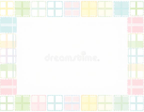 Pastel Square Frame Border Background Template Stock Illustration ...