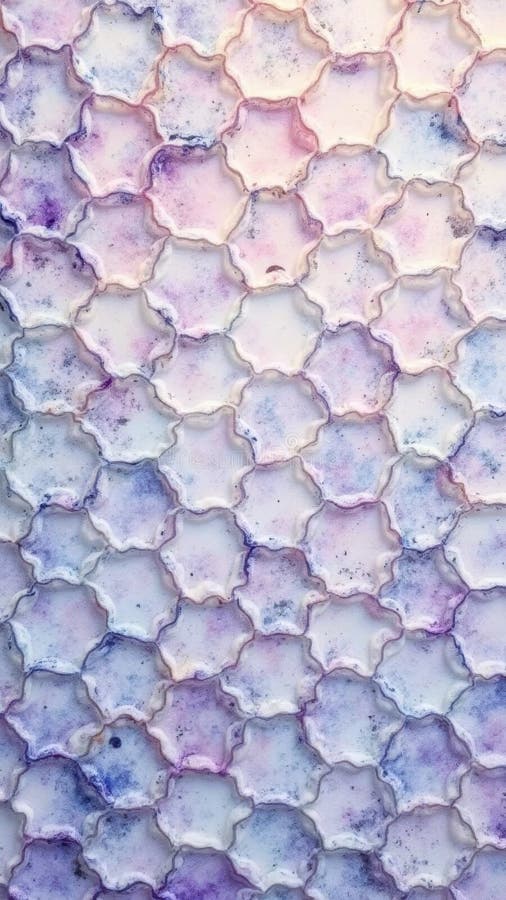 Pastel Star-shaped Mosaic Pattern with Textured Surface Stock Photo ...