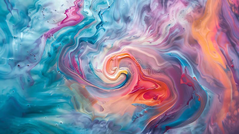 Pastel Swirl Abstract Art stock illustration. Illustration of style ...