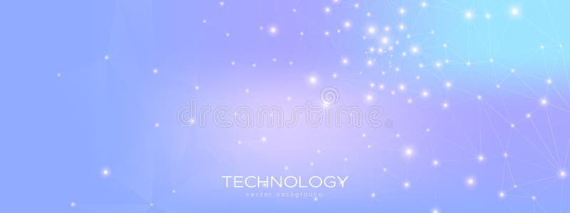 Pastel Technology Connection. Data Stream Stock Vector - Illustration ...