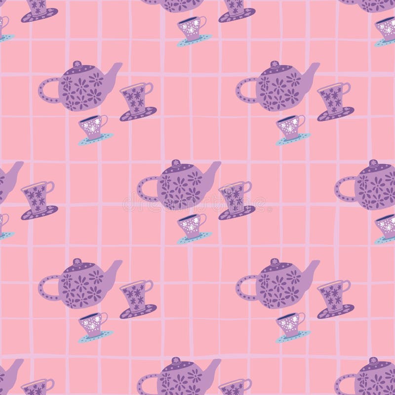 Pink Tea Time Background Stock Illustrations – 886 Pink Tea Time ...