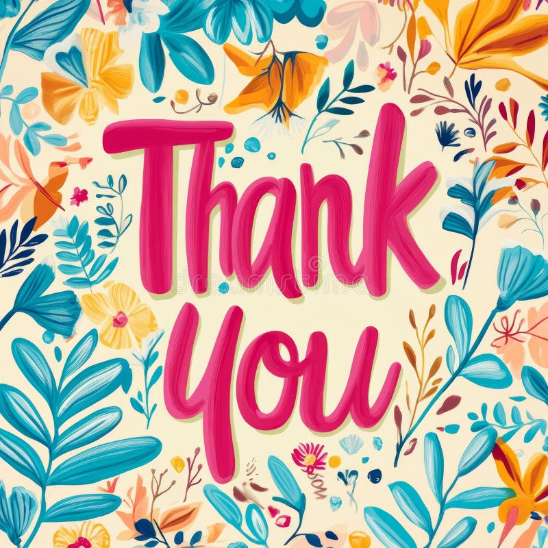 Pastel Thank You Card stock illustration. Illustration of sophisticated ...