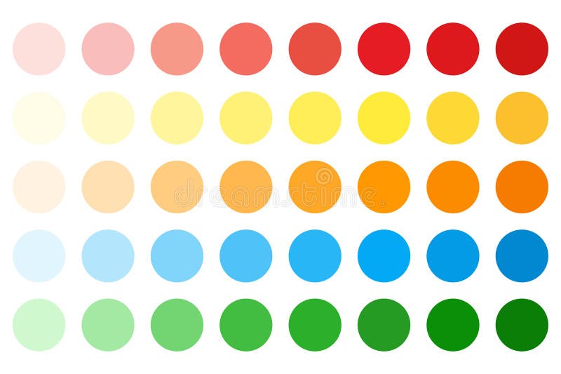 Pastel Tone Color Circle Collection Set Stock Vector - Illustration of ...