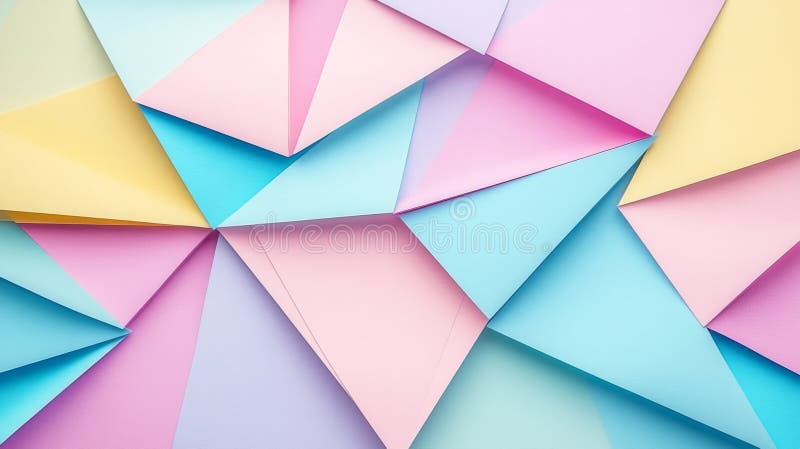 Pastel Triangle Paper Texture Background Stock Illustration ...
