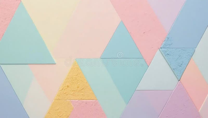 Pastel Triangle Pattern Background - Abstract Geometric Texture Stock ...