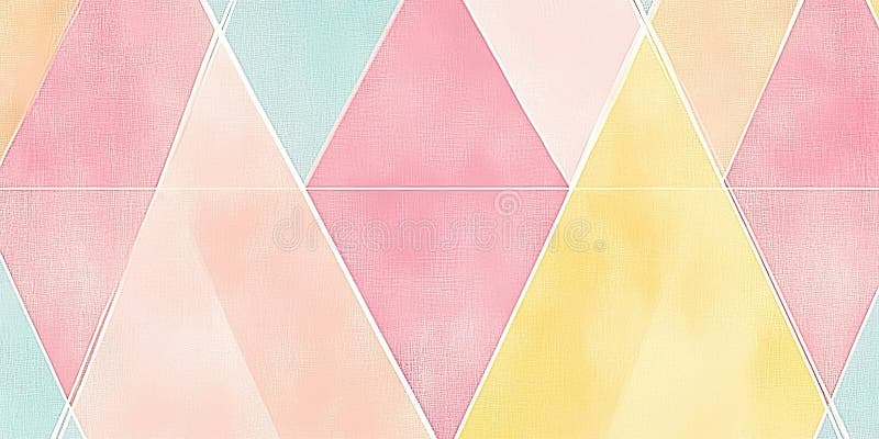 Pastel Triangles Abstract Geometric Pattern in Soft Hues Stock Photo ...