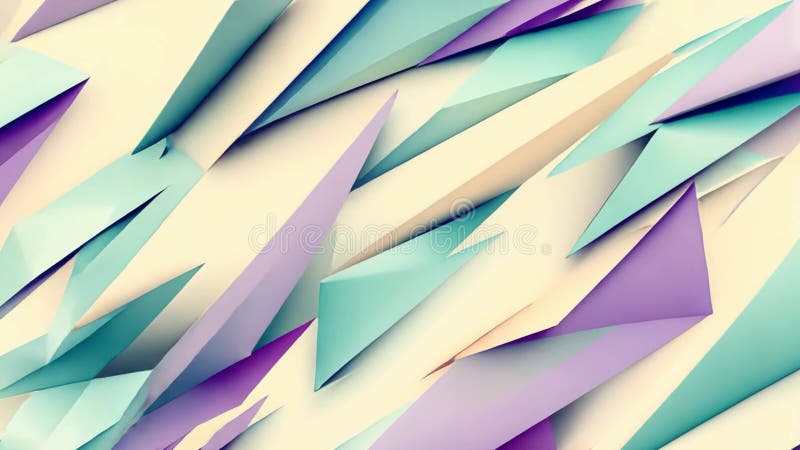 Pastel Triangles Shifting and Transforming in a Seamless Loop Stock ...