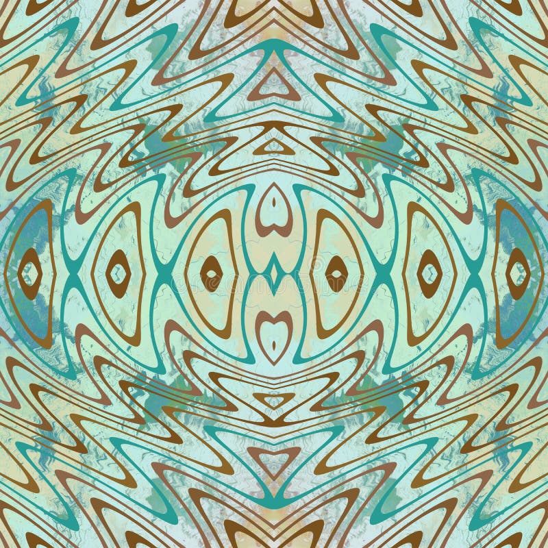 Pastel Tribal Pattern Kaleidoscope Seamless Wave Square Repeating ...