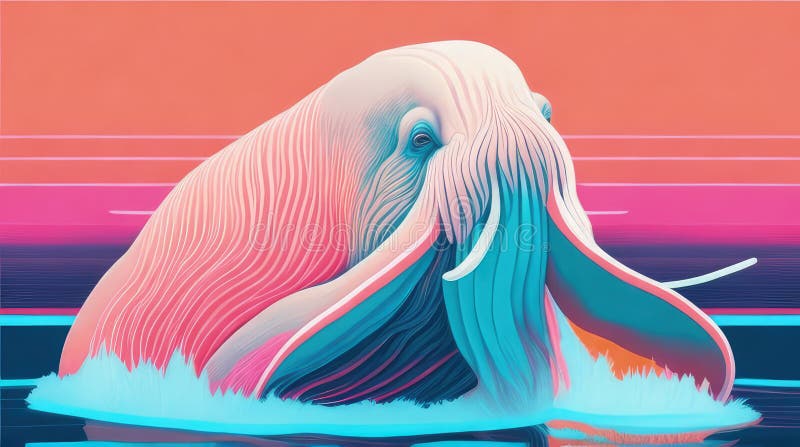 Love Walrus Symbol Vector Logo Stock Vector - Illustration of design ...