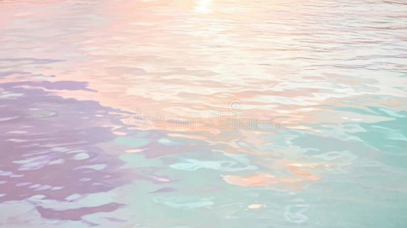 Pastel Water Reflection with Subtle Texture a Delicate, Stock ...